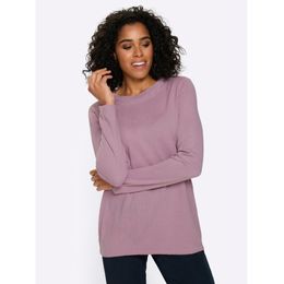 Sieh an! Langarm-Pullover in mauve | Gr.: 52