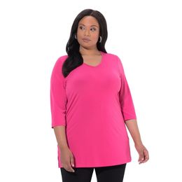 Ulla Popken Longshirt in pink | Gr.: 62/64