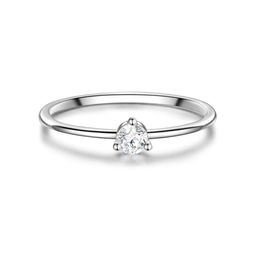Glanzst&uuml;cke M&uuml;nchen Glanzst&uuml;cke M&uuml;nchen Ring aus Sterling Silber mit Zirkonia in silber | Gr.: 54