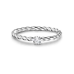 Glanzst&uuml;cke M&uuml;nchen Glanzst&uuml;cke M&uuml;nchen Ring aus Sterling Silber mit Zirkonia in silber | Gr.: 48