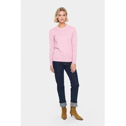 Saint Tropez Strickpullover CherriSZ Gerade Passform in Pink Nectar | Gr.: XS