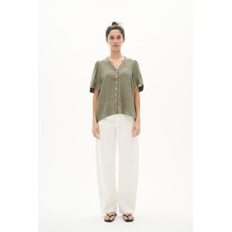Inwear Kurzarm-Bluse KilloIW Lockere Passform in Dusty Olive | Gr.: 42