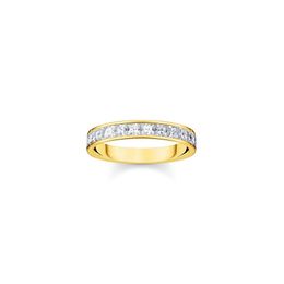 Thomas Sabo Ring Wei&szlig;e Steine Pav&eacute; in gold | Gr.: 50