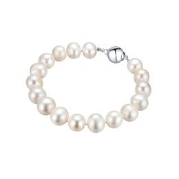 Valero Pearls Perlen-Armband aus Sterling Silber mit S&uuml;&szlig;wasser-Zuchtperle in wei&szlig; | Gr.: 21 cm