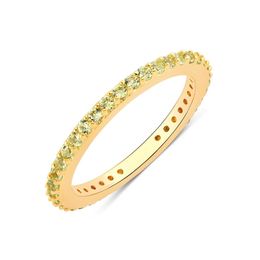 Rafaela Donata Ring aus Sterling Silber mit Peridot in gelbgold | Gr.: 50