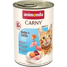 6x400g animonda Carny Adult Huhn + Lachs