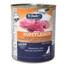 Dr. Clauder's Dr. Clauders Selected Meat PreBiotics Kopffleisch 6x800 g