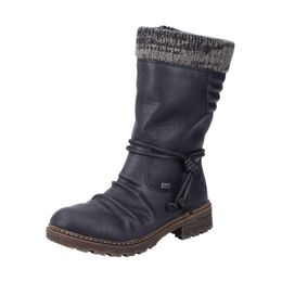 Rieker Stiefel in Schwarz/Grau | Gr.: 38