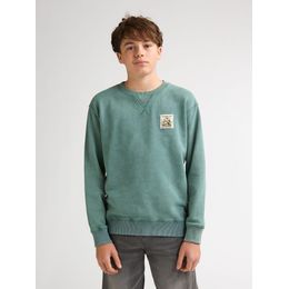 PETROL INDUSTRIES Bedrucktes Rundhals-Sweatshirt Ranchero in Gr&uuml;n | Gr.: 128