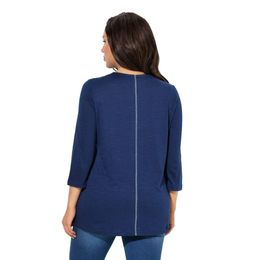 Ulla Popken Shirt in tintenblau | Gr.: 54-56