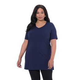Ulla Popken Longshirt in marine | Gr.: 58-60