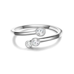 Glanzst&uuml;cke M&uuml;nchen Glanzst&uuml;cke M&uuml;nchen Ring aus Sterling Silber mit Zirkonia in silber | Gr.: 52