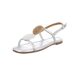 Ital-Design Sandale & Sandalette in Silber | Gr.: 38