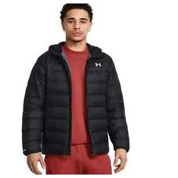 Daunenjacke Under Armour "LEGEND DOWN HOODED JACKET", Herren, Gr. XXL, schwarz-wei&szlig; (schwarz, schwarz, wei&szlig;), Obermaterial: 100% Nylon. Wattierung: 100% Entendaune, normal, Jacken Daunenjacke, mit geradem Abschluss, aus Nylon, mit Entendaunenf&uuml;llung