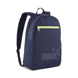Rucksack Puma "PHASE BACKPACK II", blau (Puma navy), Rucks&auml;cke, Netz, Polyester, unifarben, Rucksack, mehrere Taschen, weich gef&uuml;ttertes Fach, gepolsterte Schulterriemen