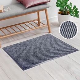 Fu&szlig;matte OTTO HOME "Tarron, Schmutzfangmatte Indoor, f&uuml;r Hausflur und Eingangsbereiche", grau, B:60cm H:5mm L:80cm, Kunstfaser, Teppiche, Fu&szlig;matte, Eingangsmatte, rutschfeste Unterseite, meliert