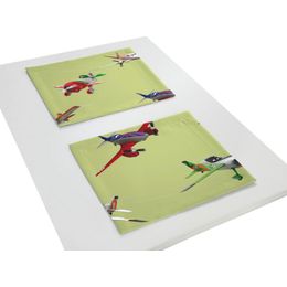 Platzset WIRTH "Planes Action" Gr. 1, gr&uuml;n, B:40cm L:30cm, Obermaterial: 100% Polyester, Platzsets, Disney