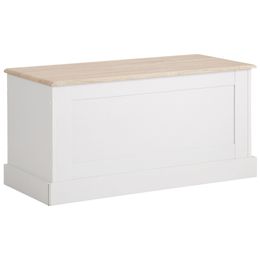 Sitzbank OTTO HOME "Binz", wei&szlig; (wei&szlig;, eichefarben), B:90cm H:45cm T:40cm, MDF, Spanplatte, Sitzb&auml;nke, Sitzbank, zwei unterschiedliche Farbvarianten, mit Stauraum, Breite 90 cm