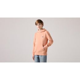 LEVI'S KIDS Jungen Hoodie "LVB MINI BATWING PULL OVER HOO"peach bloom, Gr. 6, Sweatware, Obermaterial: 60% Baumwolle, 40% Polyester, Sweatshirts, for