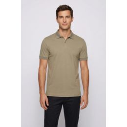 Poloshirt BOSS Green "Pio", Herren, Gr. L, light, pastel gr&uuml;n334, Jersey, Obermaterial: 100% Baumwolle, regular fit normal, Rundhals, abgestepptes B&uuml;ndchen, Shirts, mit Kn&ouml;pfen, regular fit, toniges Logo