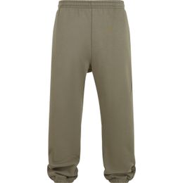 Jogginghose Urban Classics "Urban Classics Fluffy Sweatpants", Herren, Gr. XL, US-Gr&ouml;&szlig;en, paleolive, 70% Baumwolle, 30% Polyester, unifarben, loose fit, Hosen Jogginghose