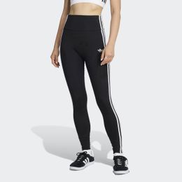 Leggings adidas originals "3S LEGGINGS", Damen, Gr. S, N-Gr, schwarz, wei&szlig;, Obermaterial: 93% Baumwolle, 7% Elasthan, Hosen Leggings, sportlicher Stil, f&uuml;r vielseitige Aktivit&auml;ten, aus Single Jersey