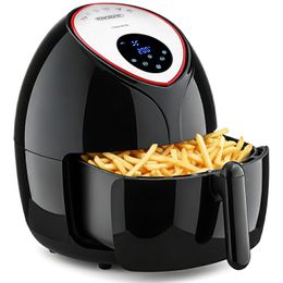 Monzana Hei&szlig;luftfritteuse 9in1 Schwarz inkl Rezeptheft 1850W