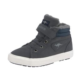 Sneaker Kangaroos "Kavu III", M&auml;dchen, Gr. 21, blau (navy), Synthetik, Schuhe Sneaker, Warmfutter, Rei&szlig;verschluss,Winterschuhe, Schn&uuml;rboots, Sneakerboots