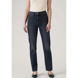 Levi's Slim-fit-Jeans LEVI'S "WEDGIE SLIM", Damen, Gr. 28, L&auml;nge 32, parallel life, Denim/Jeans, Obermaterial: 99% Baumwolle, 1% Elasthan, unifarben, slim fit lang, Jeans Slim-fit-Jeans, im Five-Pocket Style