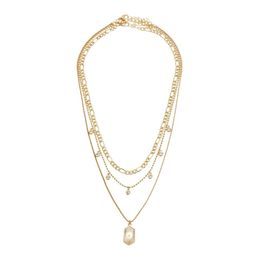 Pieces Kette 'PCRINE' Damen Gr&ouml;&szlig;e One Size gold / transparent