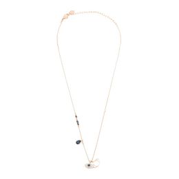 Swarovski Kette Damen Gr&ouml;&szlig;e One Size navy / hellblau / rosegold / transparent