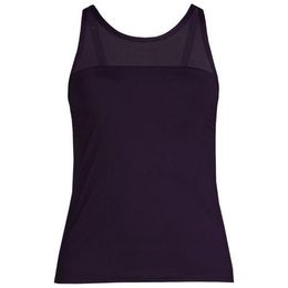 LANDS' END Tankinitop mit Mesh-Detail, hoher Ausschnitt, Damen,  Lila, Elasthan/Nylon-Mischung, by Lands' End