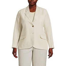 LANDS' END Leinenblazer, Damen,  Beige, Leinen, by Lands' End