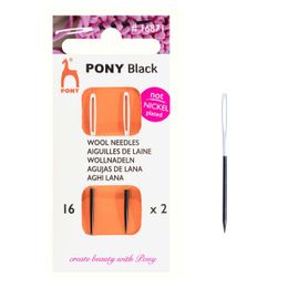 Pony Black Wollnadeln
