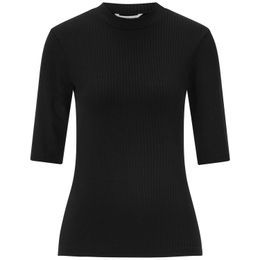 Jan &rsquo;n June Damen-Halbarmshirt Lyocell M Schwarz
