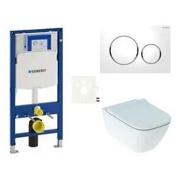 Geberit Smyle H&auml;nge-WC Set f&uuml;r Trockenbau / Vorwandinstallation SIKOGESSMSS20