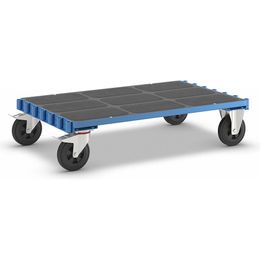 eurokraft pro Platten-Transportwagen ohne B&uuml;gel, Ladefl&auml;che 1250 x 800 mm, Tragf&auml;higkeit 500 kg, Kunststoffladefl&auml;che