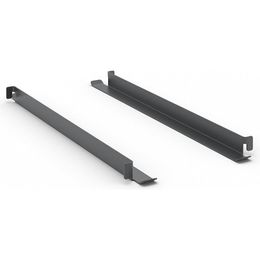 eurokraft pro Auflageschienen CustomLine, L&auml;nge 418 mm, VE 2 Stk, anthrazitgrau RAL 7016