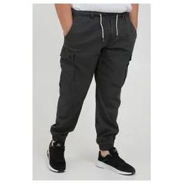 Cargohose Blend "BHSellini Big & Tall", Herren, Gr. 5XL, US-Gr&ouml;&szlig;en, ebony, Web, 98% Baumwolle, 2% Elasthan, unifarben, regular fit lang, Hosen Cargohose, Klassische Cargohose Regular-Fit in gro&szlig;en Gr&ouml;&szlig;en