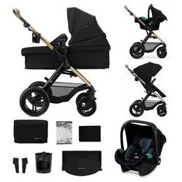 Kombi-Kinderwagen Kinderkraft "MOOV 2 XL", Kinder, schwarz, Stahl, Kinderwagen, mit Luftreifen