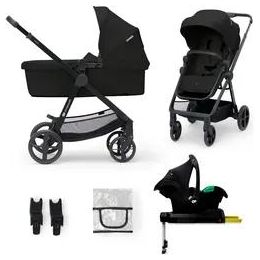 Kombi-Kinderwagen Kinderkraft "NEWLY 4IN1 MINK PRO", Kinder, schwarz, Stahl, Kinderwagen