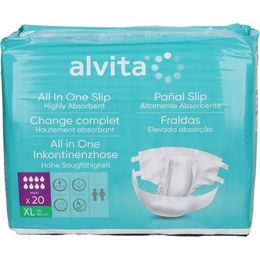 Alvita All-in-One Inkontinenzhose maxi xl Nacht 20 St