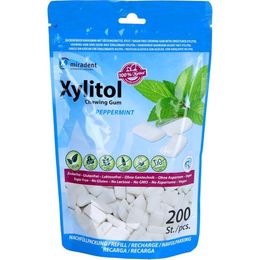 HAGER PHARMA Miradent Xylitol Chewing Gum Minze Refill 200 St
