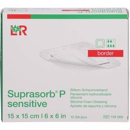 ACA M&uuml;ller Suprasorb P sensitive PU-Schaumv.border 15x15cm 10 St