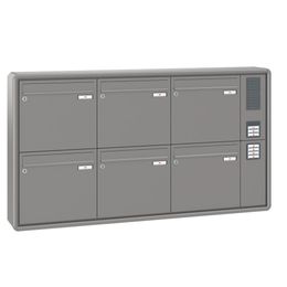 Renz RS2000 Aufputzbriefkastenanlage mit Sprechsieb 6-fach