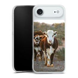 DeinDesign iPhone Air Handy Slim Case Silikon Handyh&uuml;lle transparent H&uuml;lle extra d&uuml;nn Farmer Cow Calf Silikon Slim Case