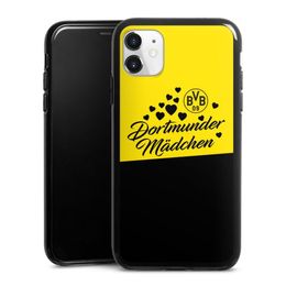 DeinDesign iPhone 11 Handy Silikon H&uuml;lle Case schwarz Handyh&uuml;lle Bvb Dortmunder Girl Borussia Dortmund