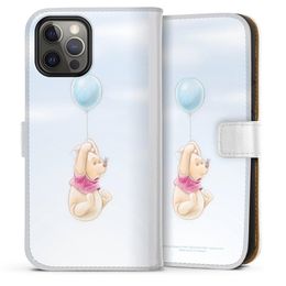 DeinDesign iPhone 12 Pro Max Handy Klapph&uuml;lle Handyh&uuml;lle aus Kunst Leder wei&szlig; Flip Case Winnie The Pooh Official Licensed Product Disney Sideflip mit Lasche