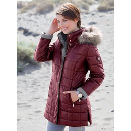 Steppjacke Casual Looks, Damen, Gr. 48, rot (bordeaux), 60% Polyester, 40% Polyamid, unifarben, Jacken Steppjacke