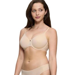 Minimizer-BH Triumph "Body Make-Up Essentials", Damen, Gr. 80, Cup C, beige, Microtouch, Obermaterial: 66% Polyester, 25% Polyamid, 9% Elasthan, Basic, BHs Minimizer-BH, reduziert optisch um eine Cup-Gr&ouml;&szlig;e, seidig weich, Microfaser